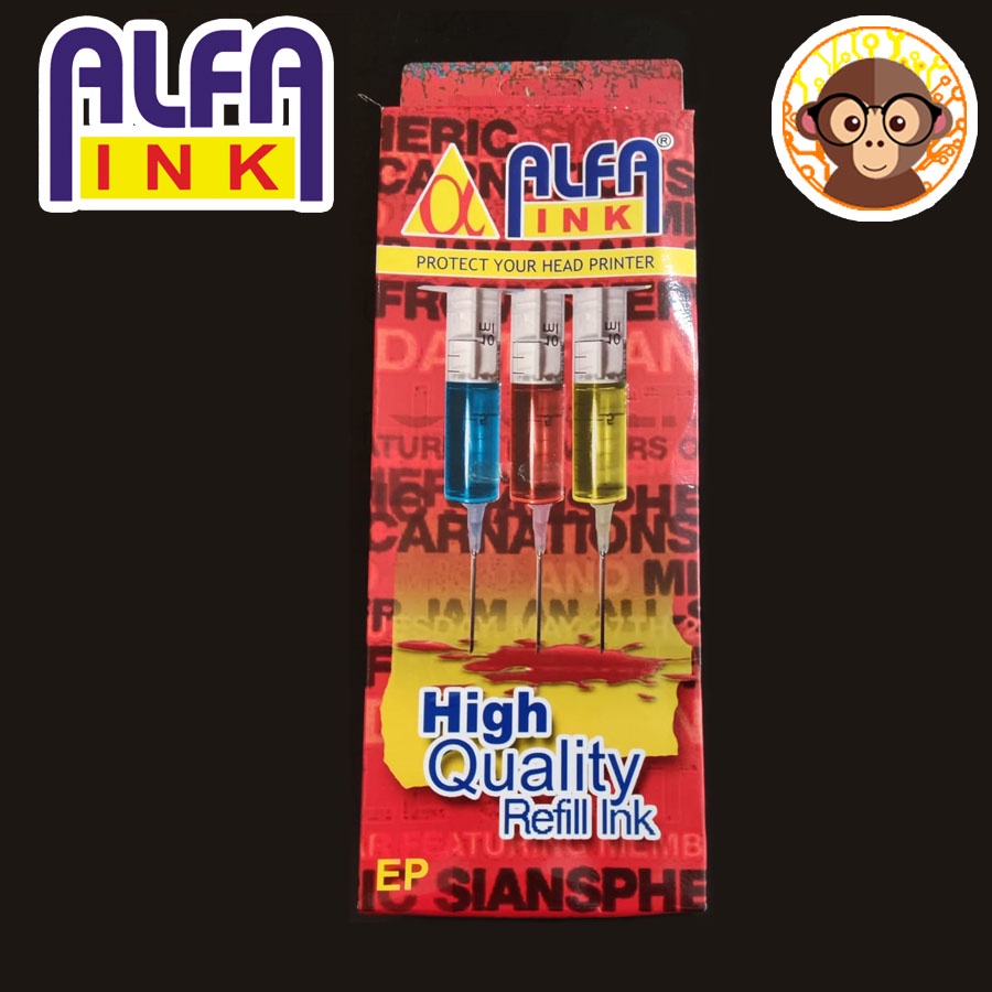 Jual Tinta Refill Printer Epson Alfa Ink Suntik Warna 10ml | Shopee ...