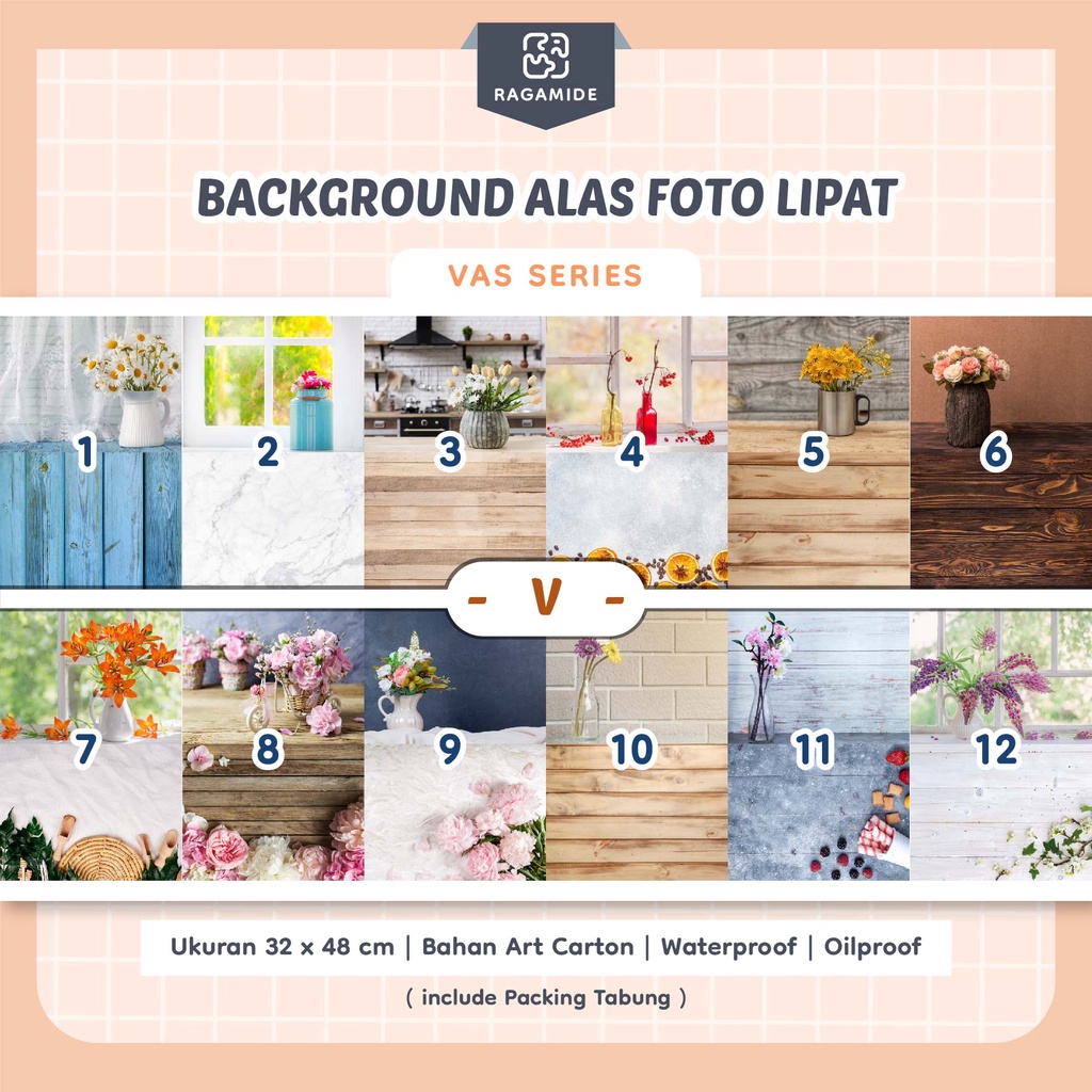 Jual ALAS FOTO PRODUK LIPAT [ VAS SERIES ] | Shopee Indonesia