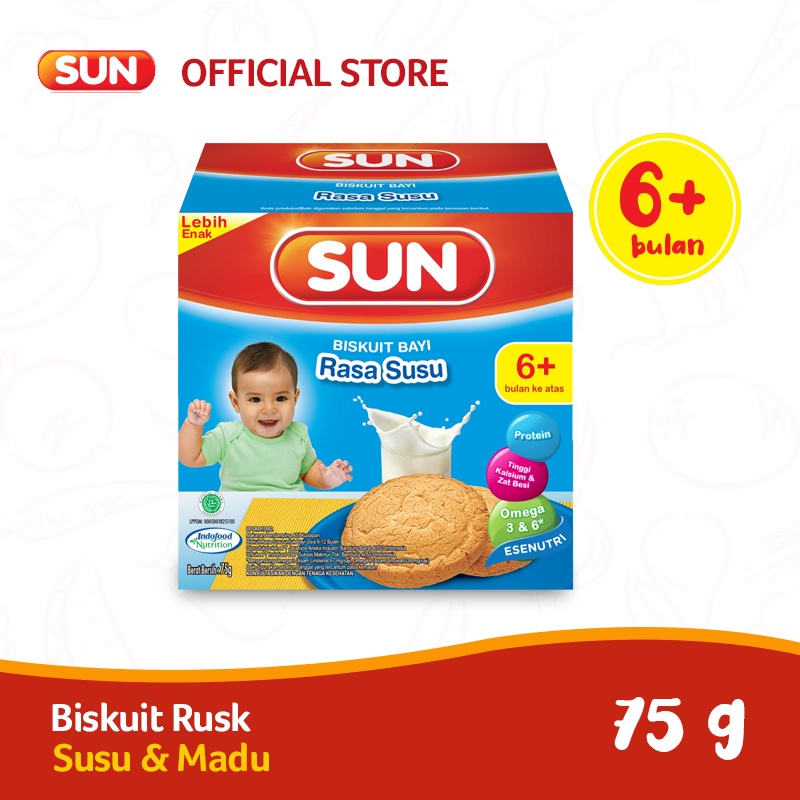 Jual SUN Rusk Susu Box 75 g x 1 Pcs | Shopee Indonesia