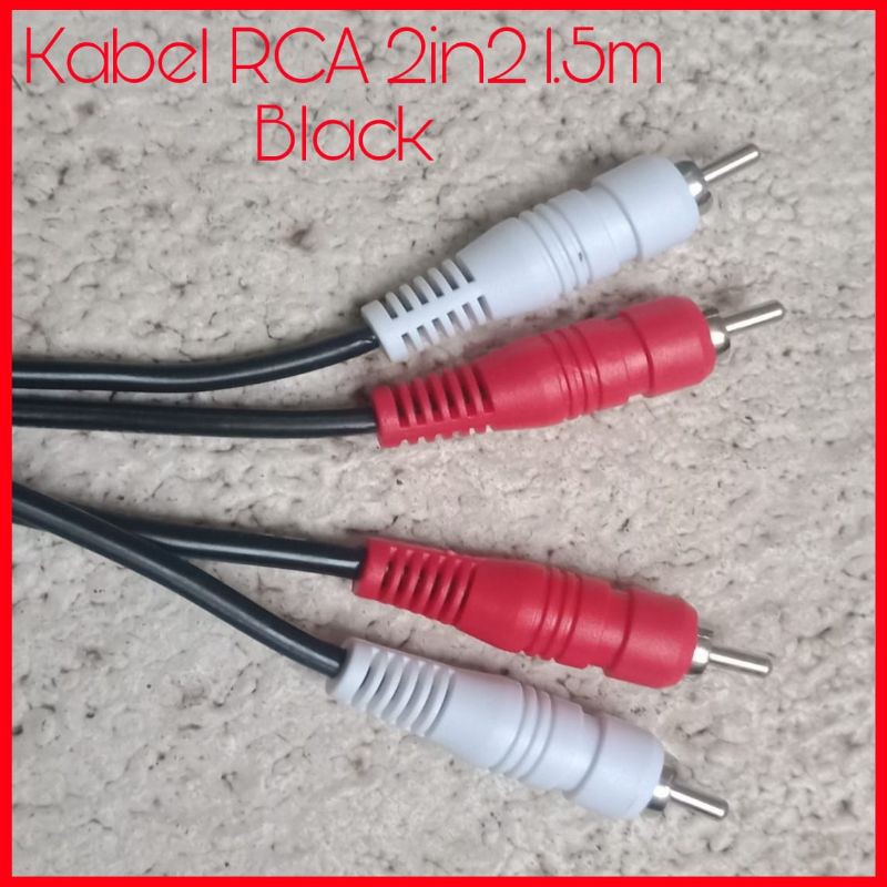Jual Kabel Audio RCA 2in2 Panjang 1.5m | Shopee Indonesia
