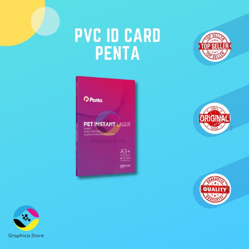 Jual Bahan ID Card | PVC ID Card Laser PENTA| PET Instant | Name Tag ...