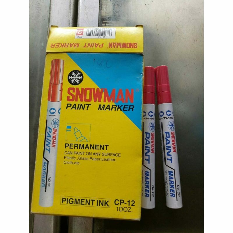 Jual Kardus nya aja Spidol Merah Red Paint Marker | Shopee Indonesia