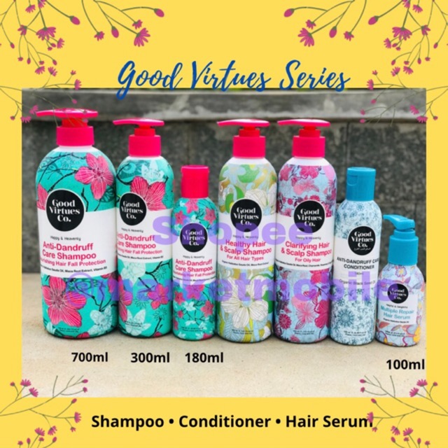 Jual GOOD VIRTUES CO SHAMPOO GVC (anti dandruff, oily, all hair types ...