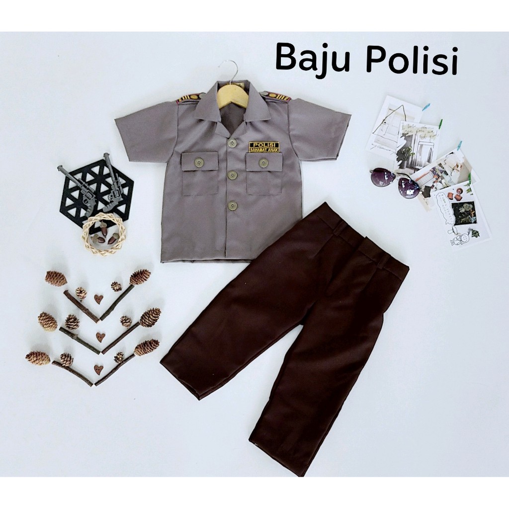 Jual KOSTUM POLISI JUNIOR ANAK LAKI LAKI USIA 6-7 TAHUN/ KOSTUM POLISI ...