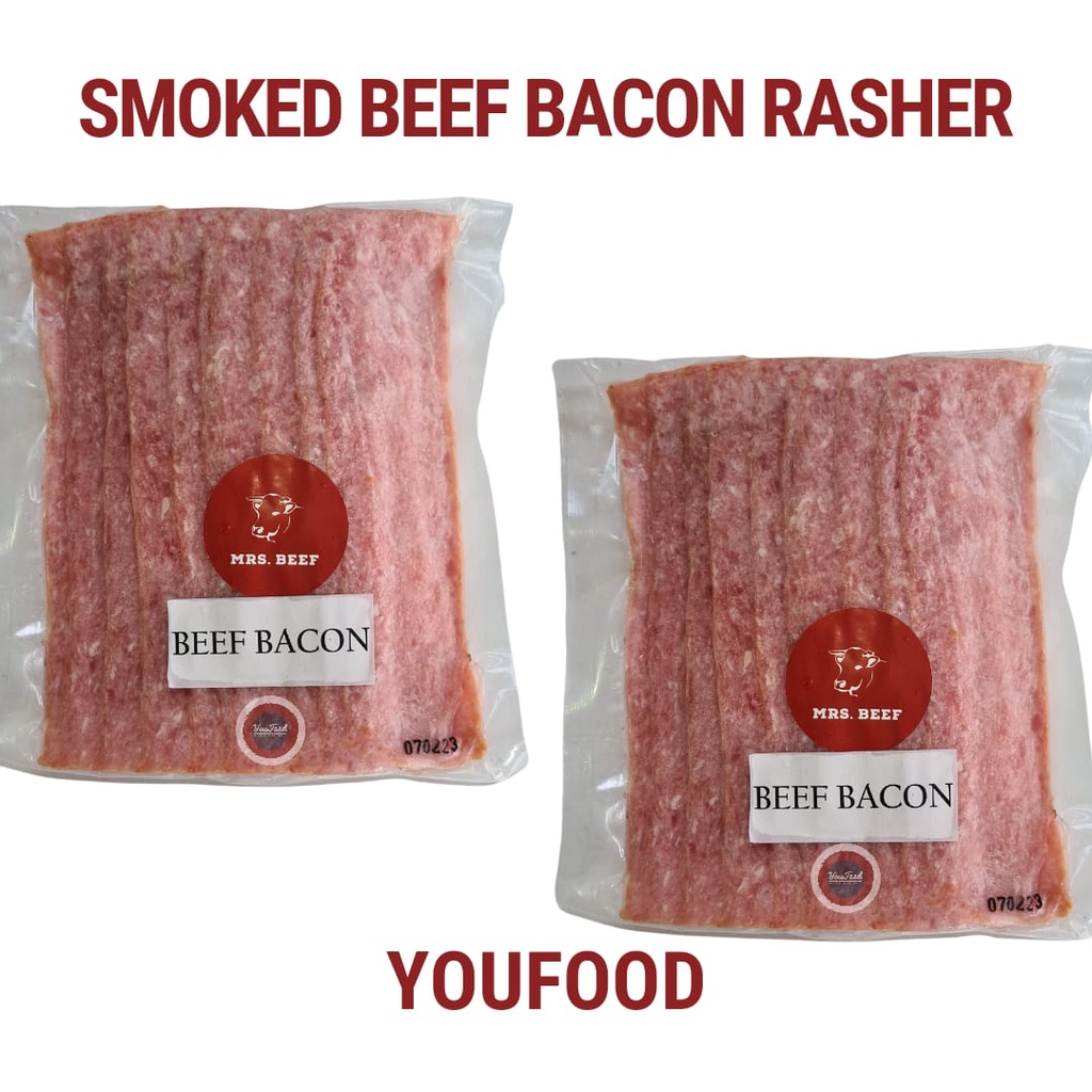 Jual SMOKED BEEF BACON Premium Bali / Bacon Sapi Asap | Shopee Indonesia