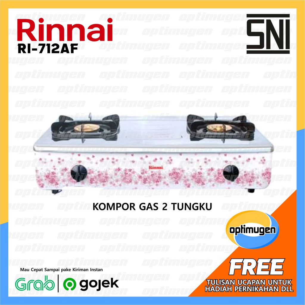 Jual Kompor Rinnai RI-712AF - Kompor Gas 2 Tungku kompor gas Rinnai (Go ...