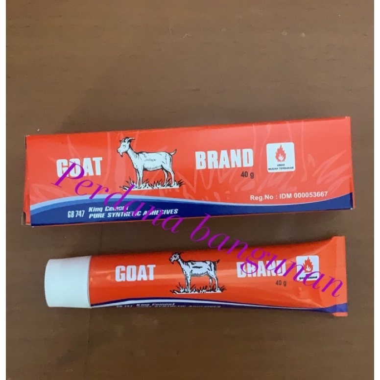 Jual LEM KAMBING TUBE 40 GRAM / LEM GOAT BRAND | Shopee Indonesia