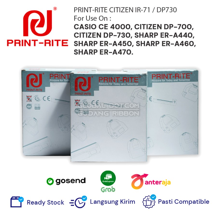 Jual DP730 IR71 DP 730 IR 71 CITIZEN CASIO PITA RIBBON CARTRIDGE PRINTRITE PRINT RITE | Shopee ...