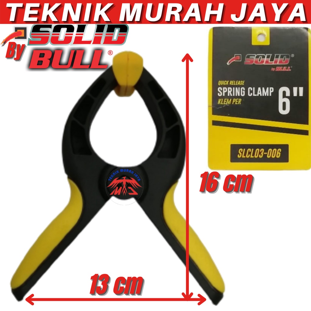 Jual SOLID Spring Clamp Klem 6" Nylon Alat Penjepit Kayu Besi 6 INCH ...