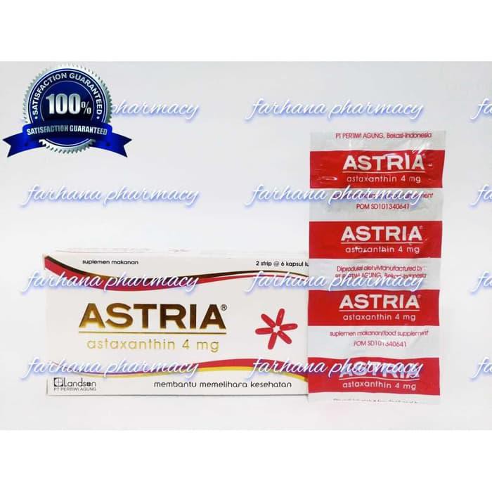 Jual BERKASIAT PROMO ORIGINAL 100 % ASTRIA 4 MG / ANTIOKSIDAN PATEN ...