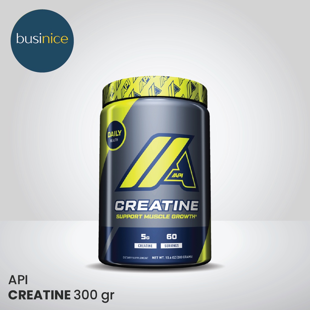 Jual API Creatine Monohydrate Powder 300 Gram 60 Servings Original ...