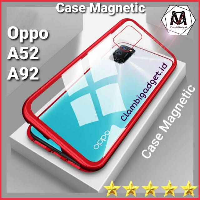 Jual Casing Oppo A52 A92 2020 Case Magnetic Magnetik Magnet 2in1 Kaca ...