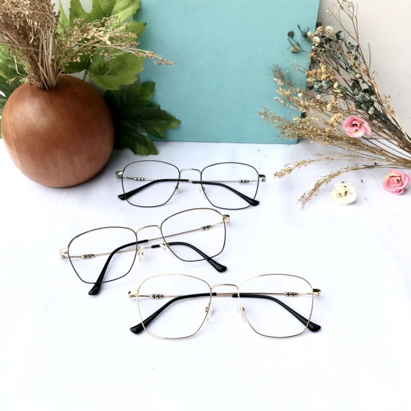 Jual FRAME KACAMATA WANITA LOGAM EM 143 | Shopee Indonesia