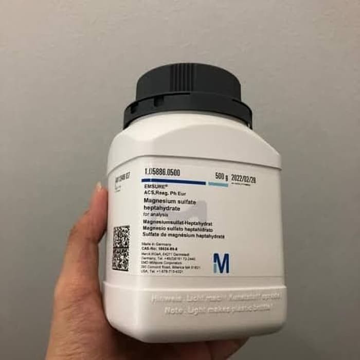 Jual MERCK 105886 Magnesium Sulfate Heptahydrate Cap. 1 Kg | Shopee ...