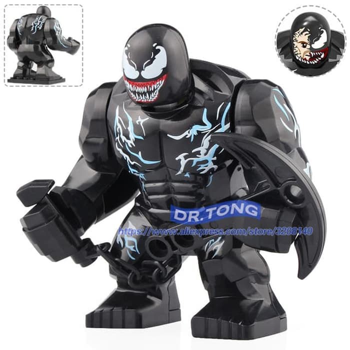 Jual Brick Lego Venom Villain Spiderman Minifigure Big Figure Avengers ...