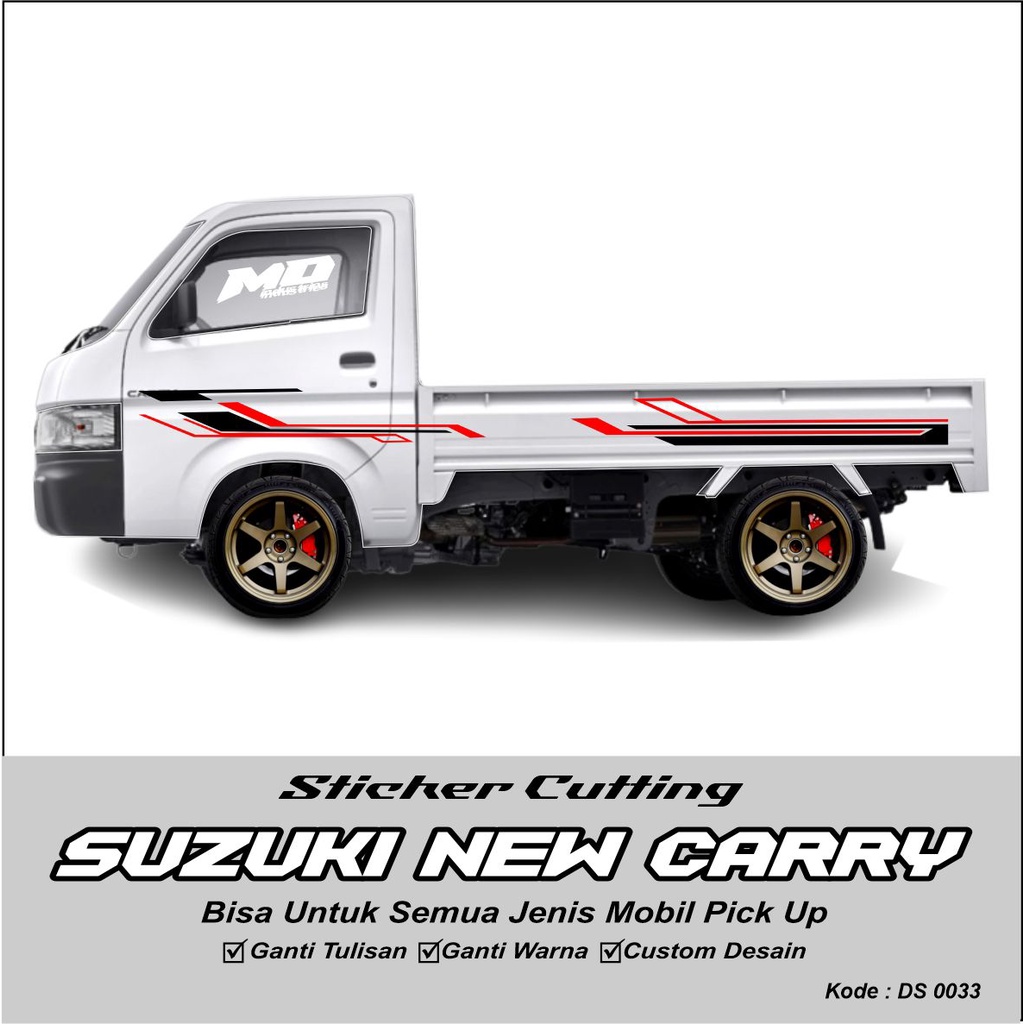 Jual Sticker Mobil Pick Up Stiker Body Samping Suzuki New Carry List ...