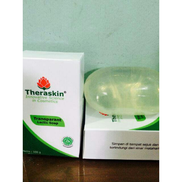 Jual Theraskin Transparant Lactic Soap/ Sabun pencerah transparan ...