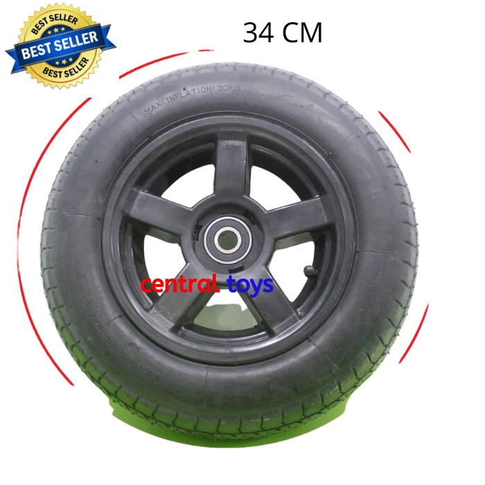 Jual ban mobil aki YSA 24V 13x3 80-8 ban karet tubeless diameter 34cm ...