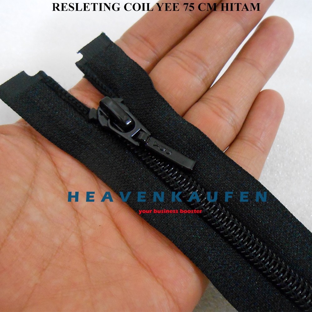 Jual Resleting Zipper Jaket YEE 75 cm / 30 inch Hitam Coil Murah ...