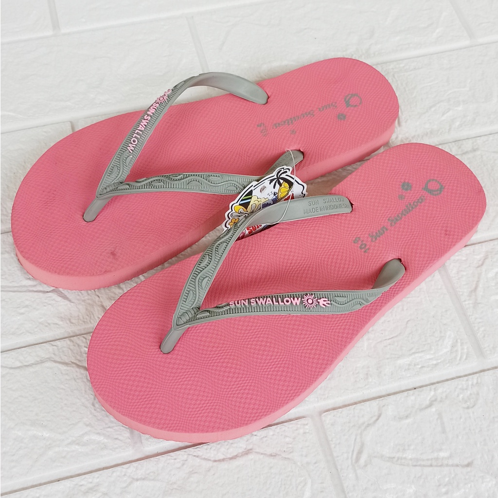 Jual Sandal Jepit Wanita No 40 =10.5 Sendal Japit Cewek Besar Perempuan ...