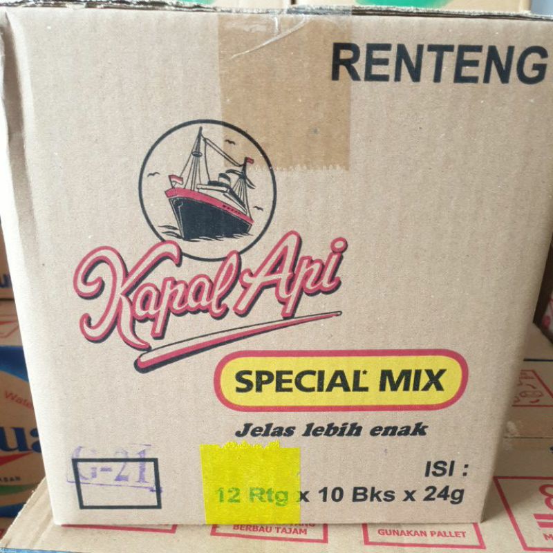 Jual Kapal Api Special Mix 1 Dus isi 12 renceng (24 gram) | Shopee ...