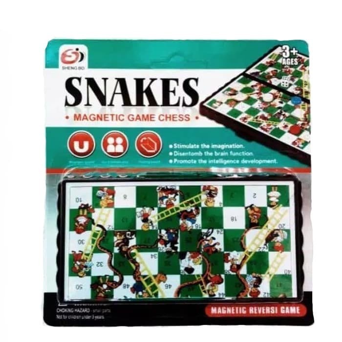 Jual Snakes & Ladders Folding Magnetic Board Papan Lipat Magnet Ular ...