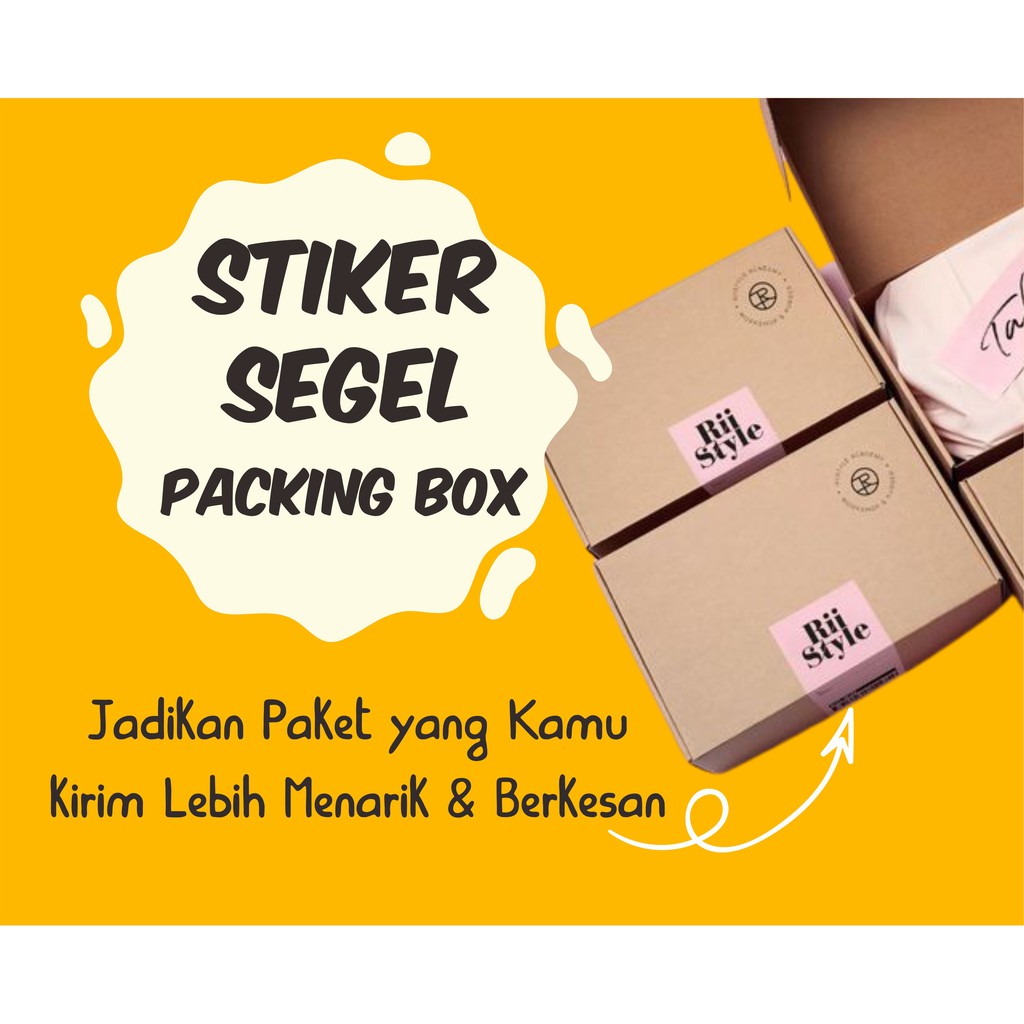 Jual Stiker Segel Costum/ Sticker Segel / Stiker Segel Box / Stiker ...
