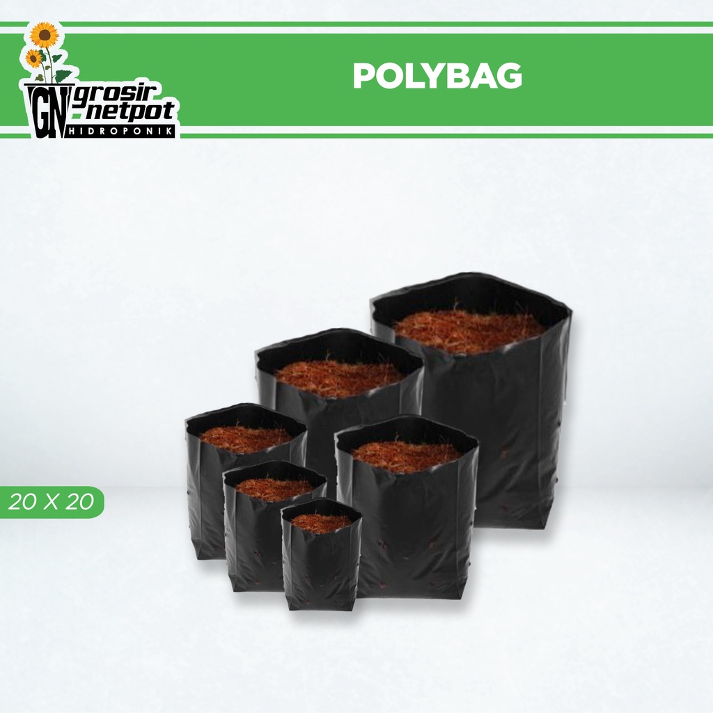 Jual Polybag Polibag Polibek Tanaman 20 x 20 - isi 10pcs | Shopee Indonesia