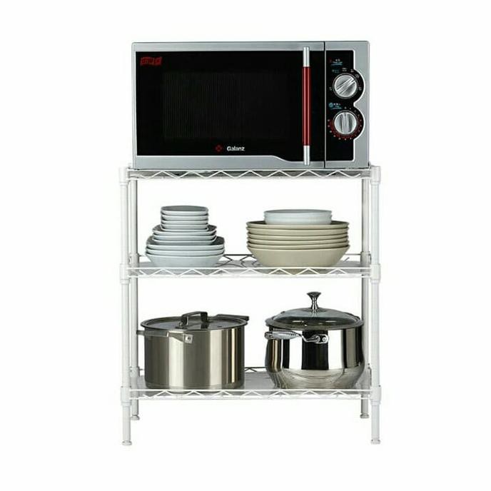 Jual Rak Susun Dapur 3 Tingkat Krisbow Original - Putih Lakulaku76 ...