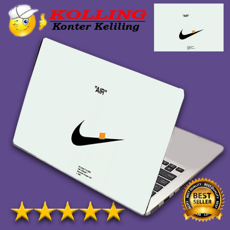Jual Garskin Laptop logo art nike x off white Skin Laptop Stiker Laptop ...