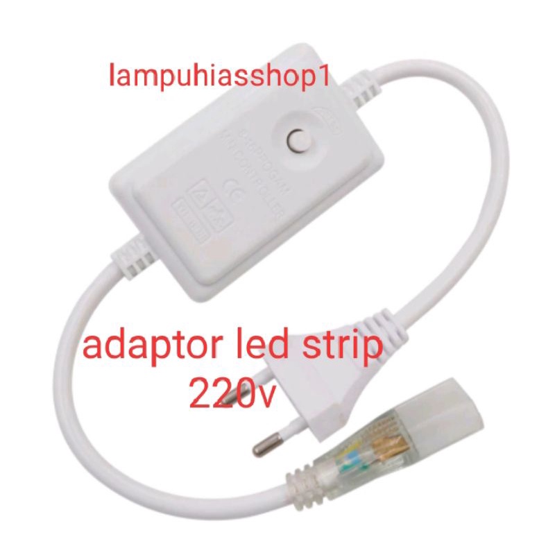 Jual adaptor led strip 220v soket led selang rgb | Shopee Indonesia