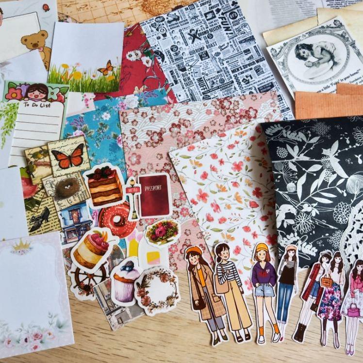 Jual Terbatas PRN89 Journal kit journaling kit aehetic junk journal ...