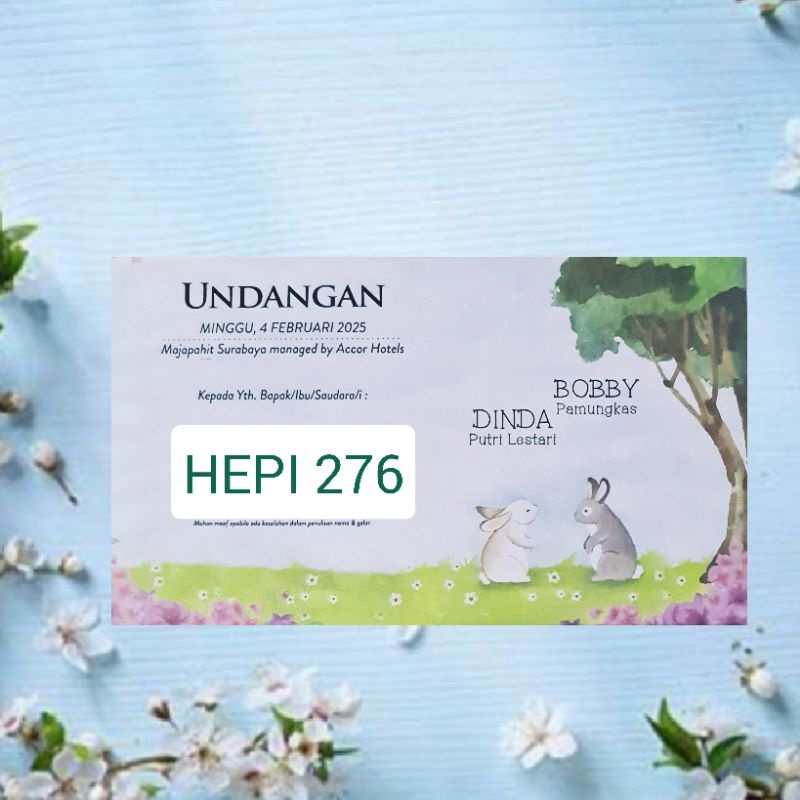 Jual Undangan hepi 276 dan Hepi 277 | Shopee Indonesia