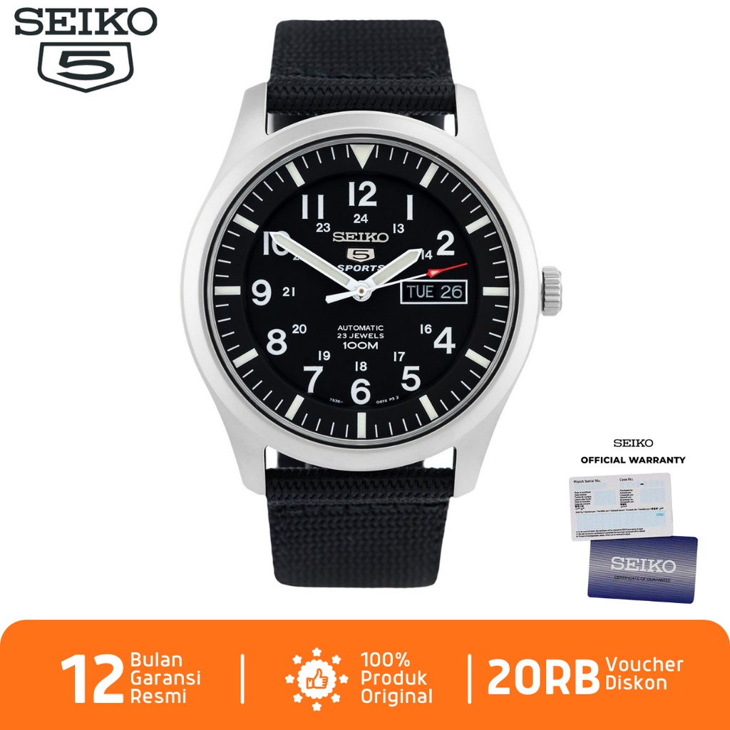 Jual Seiko 5 Sports SNZG15 Jam Tangan Pria Seiko 5 Automatic SNZG15K1 ...