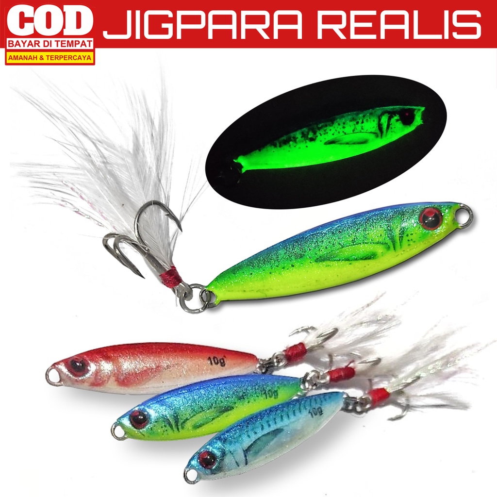 Jual Metal Jig Micro 10g Model JigparaT Termasuk Treble Hook | Shopee ...