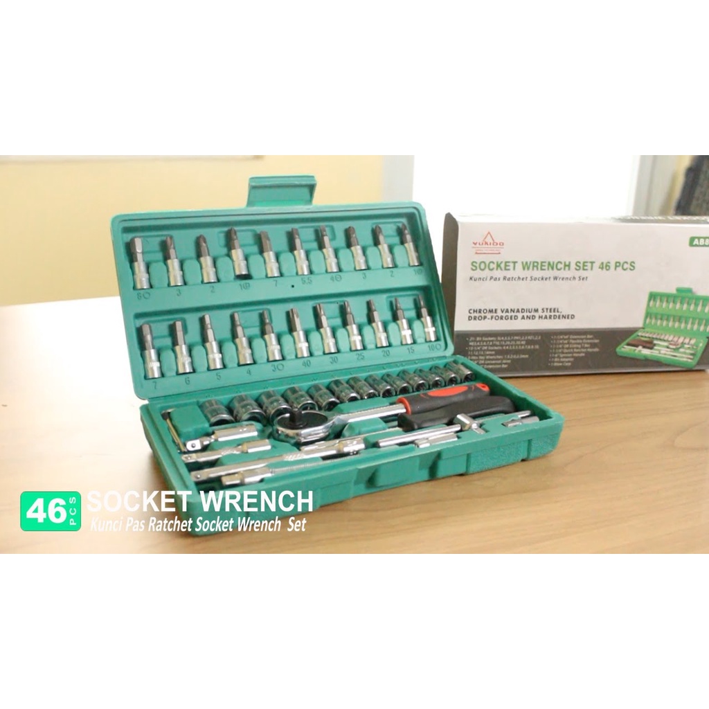 Jual KUNCI SOCK SET 24 PCS PVC TEKIRO HAND MATA SOK SHOCK SOCKET 24PCS BOX PLASTIK 6 12 PT 6PT ...
