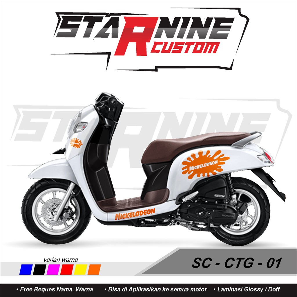 Jual cutting sticker scoopy nickelodeon cutting scoopy stiker scoopy ...