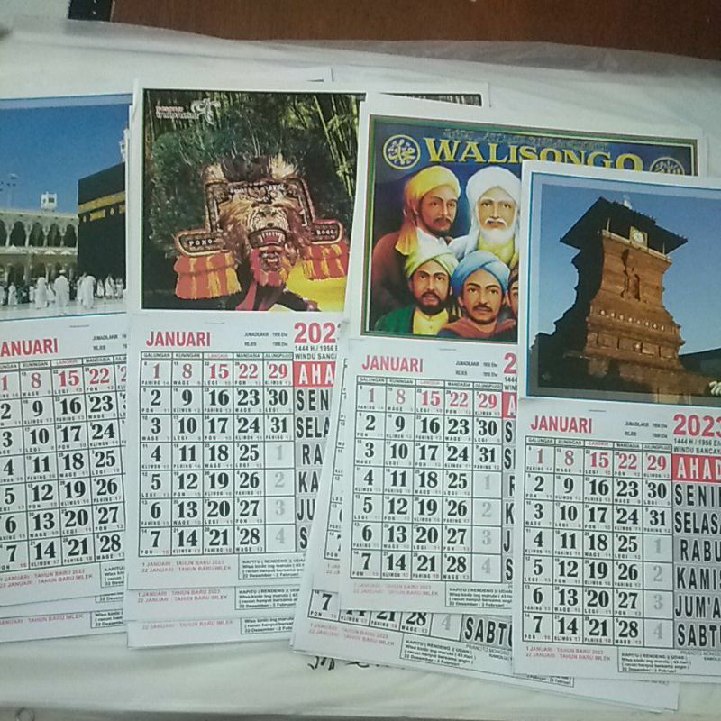 Jual Kalender kejawen jawa Wuku Dinding 2023 Bergambar murah kecil ...