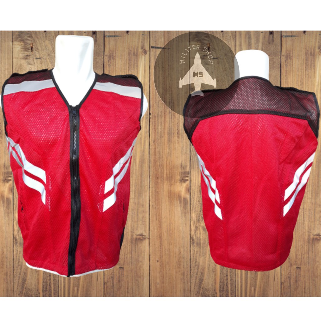 Jual Rompi Safety Proyek Warna Merah | Shopee Indonesia