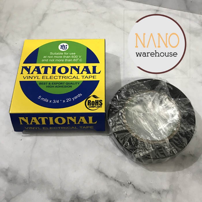 Jual Isolasi Listrik Hitam National PVC | Shopee Indonesia