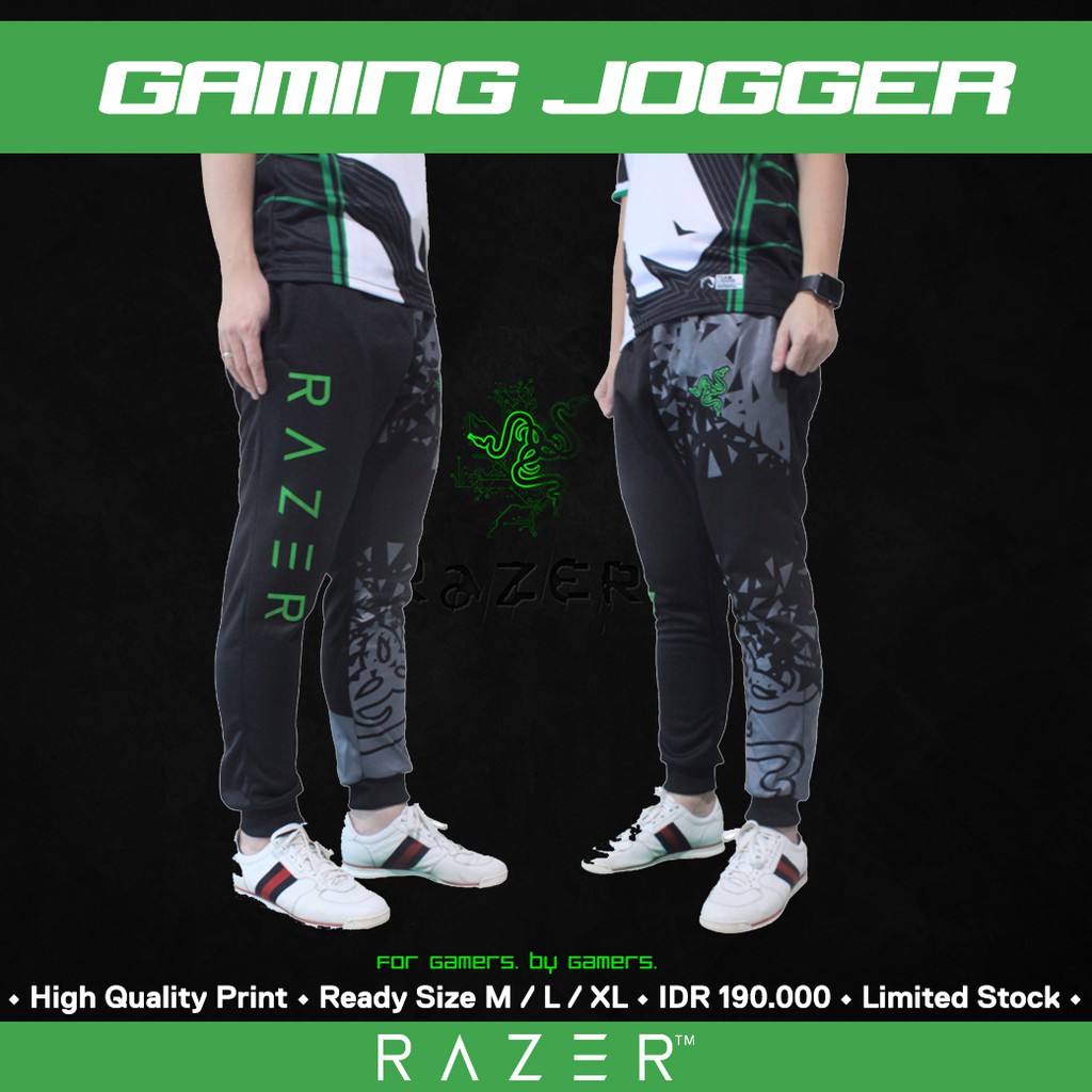 Jual Razer Gaming Jogger Pants | Shopee Indonesia