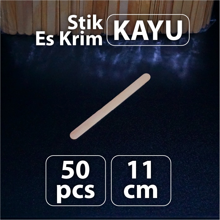 Jual Paket isi 50 pcs Stik Es Krim Kayu - Ice Cream - Disposable ...