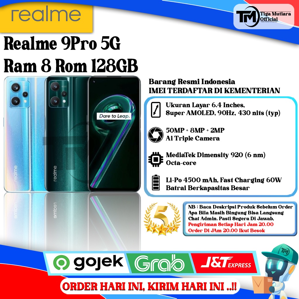 Jual Realme 9 Pro 5G Ram 8 Rom 128GB Segel Original & Bergaransi Resmi | Shopee Indonesia