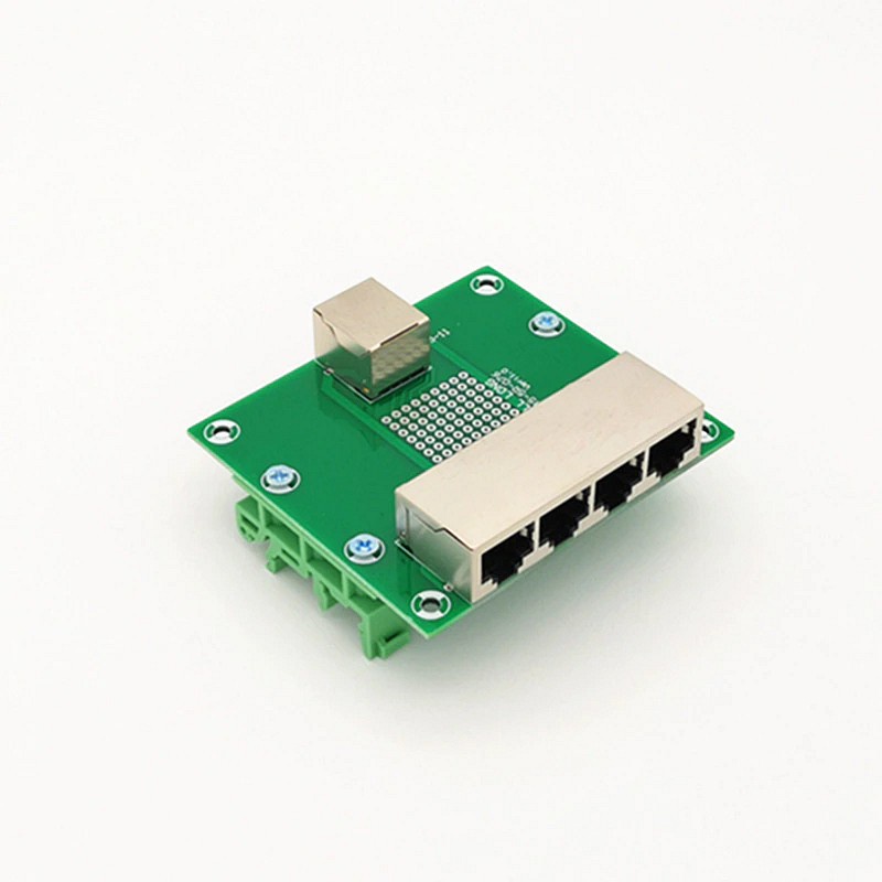 Jual RJ45 Jack 1way transfer 4 way Breakout Board, Terminal Block ...