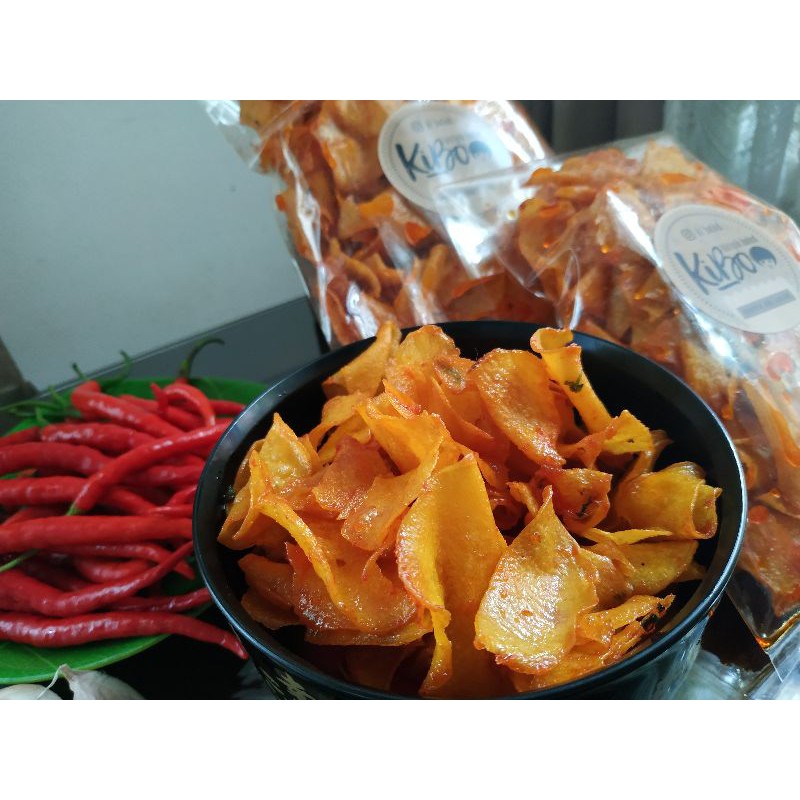 Jual Keripik Kiripik Boled Kiboo Kiboo Ubi Jalar Balado | Shopee Indonesia
