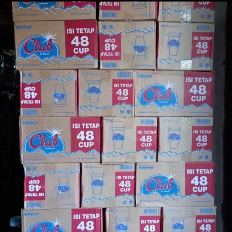 Jual Club Air Mineral Kemasan Gelas 220 Ml1 Dos Isi 48 Gelasojol Only Shopee Indonesia