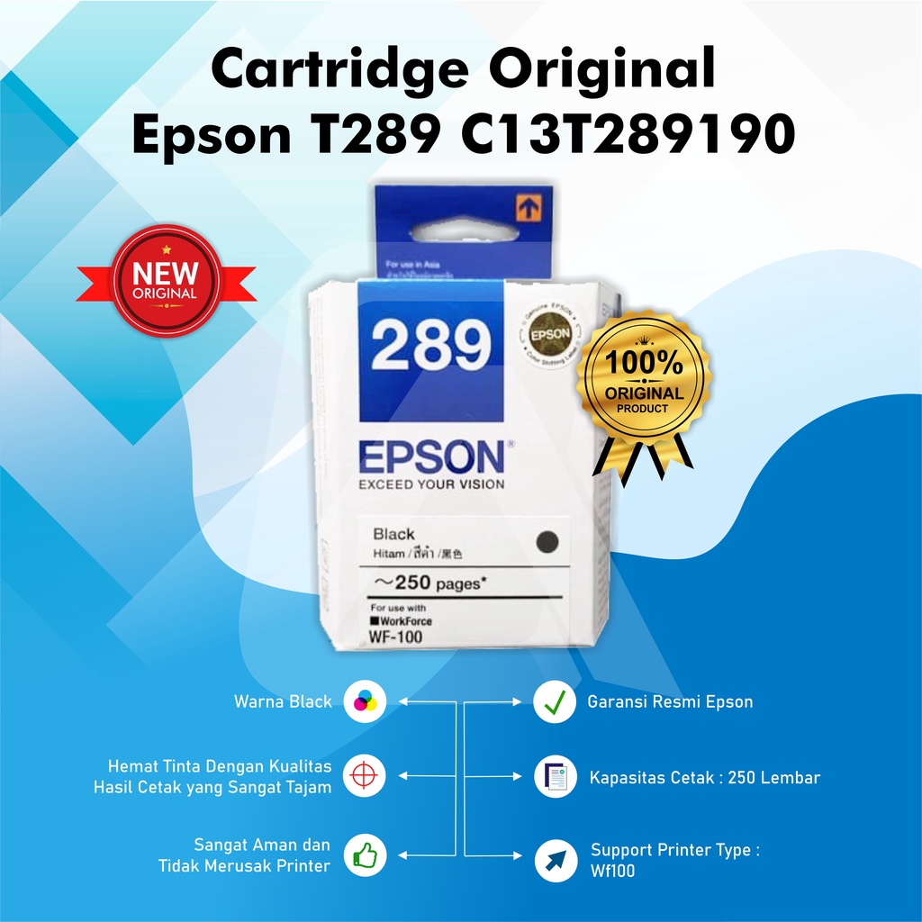 Jual Catridge Epson 289 Black Original | Shopee Indonesia