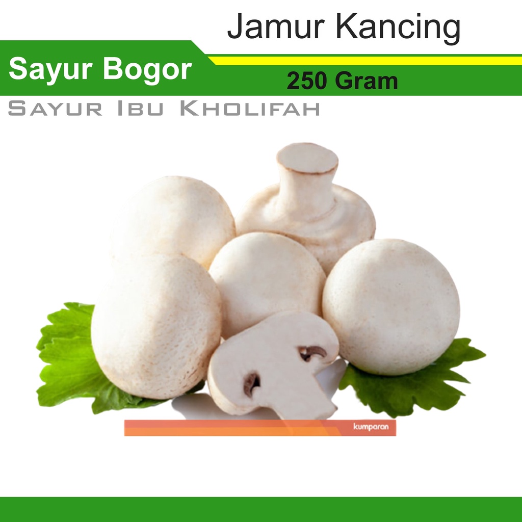 Jual Jamur Kancing Champignon 250 Gram Makanan Sayur Sayuran Segar ...