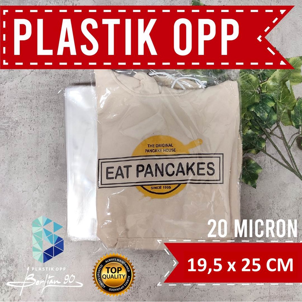 Jual PLATIK OPP 19,5 X 25 CM 20 MIC 100LBR / PLASTIK JILBAB / PLASTIK ...
