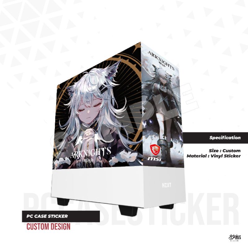 Jual Stiker White Glossy Case PC Custom | Anime | Shopee Indonesia